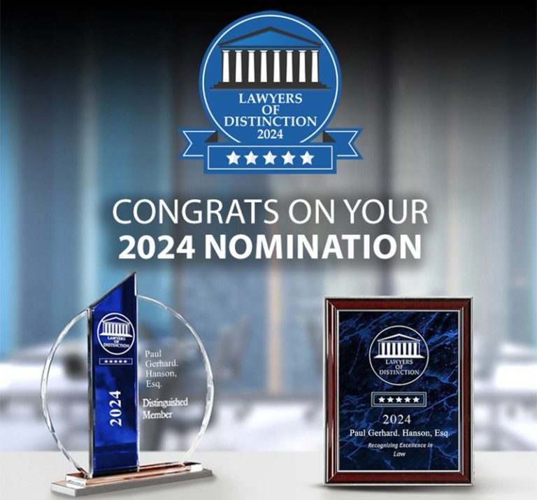 Lynnwood, WA DUI Lawyer: Attorney Paul Hanson Nominated for Lawyers of ...